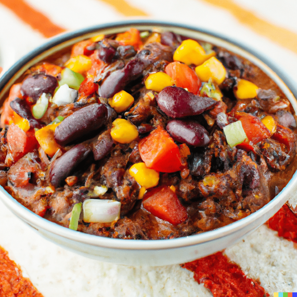 3 Bean Vegetarian Chili Recipe